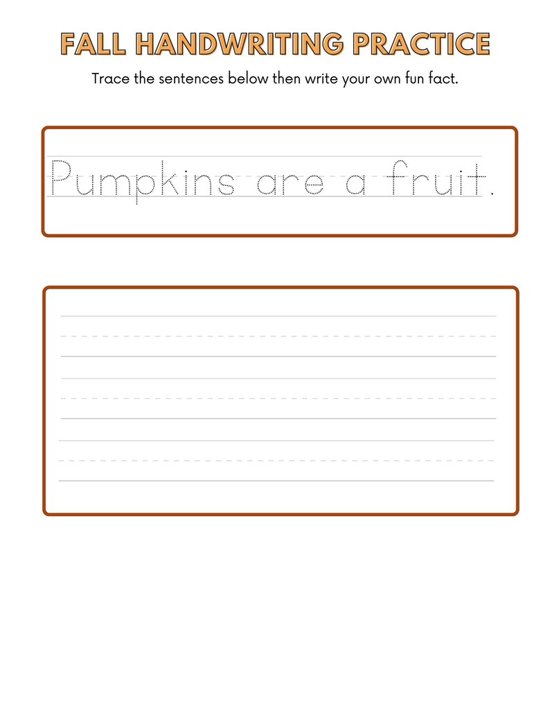 Printable Autumn Packet, 15 Pg Printable, Preschool, Kindergarten ...