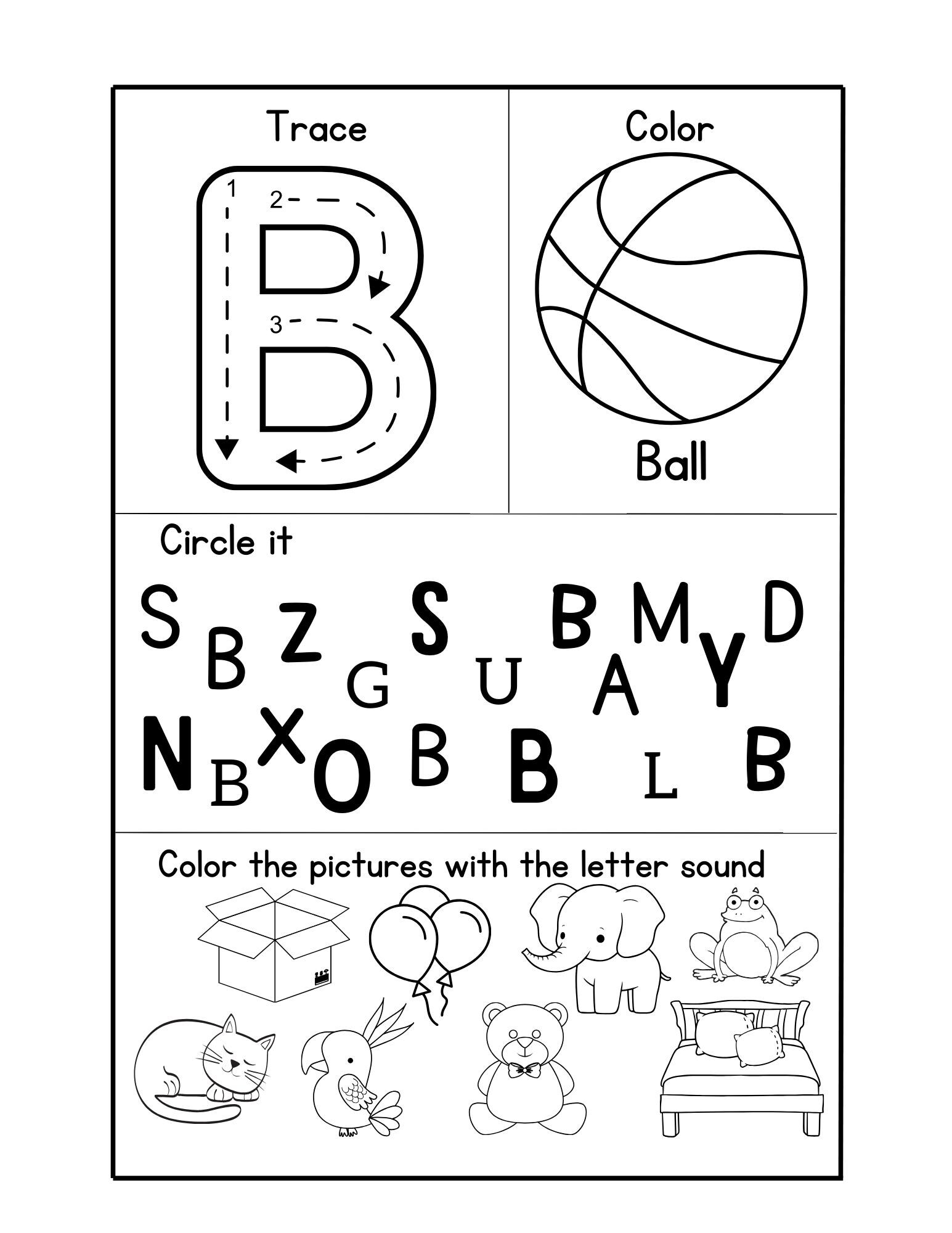 ABC 26 Page Alphabet Printable Phonics Worksheet, Preschool, Toddler ...