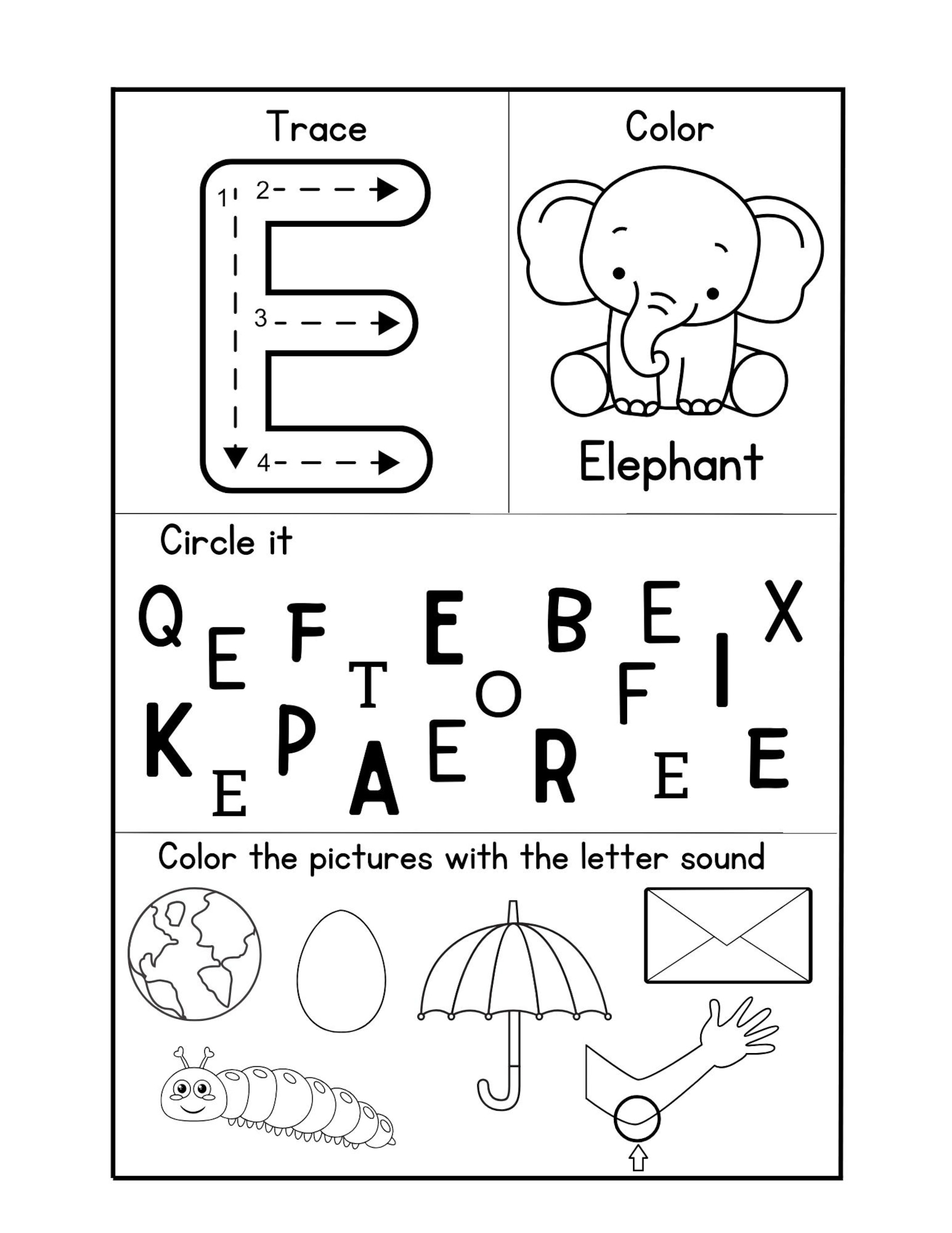 ABC 26 Page Alphabet Printable Phonics Worksheet, Preschool, Toddler ...