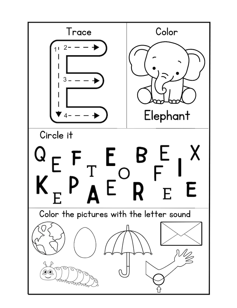 ABC 26 Page Alphabet Printable Phonics Worksheet, Preschool, Toddler ...