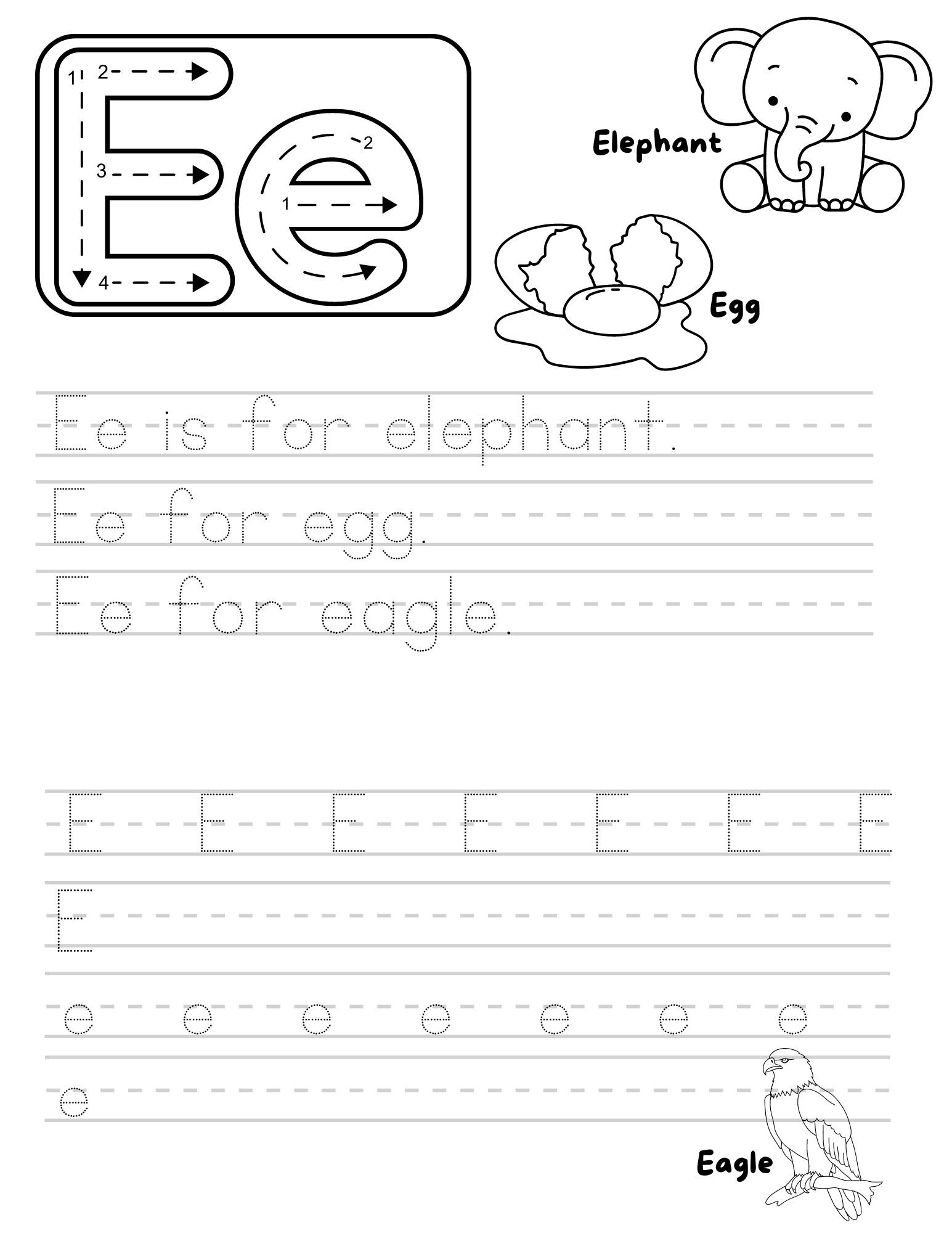 26 Printable ALPHABET & PHONICS Worksheets, Trace ABC, Preschool ...