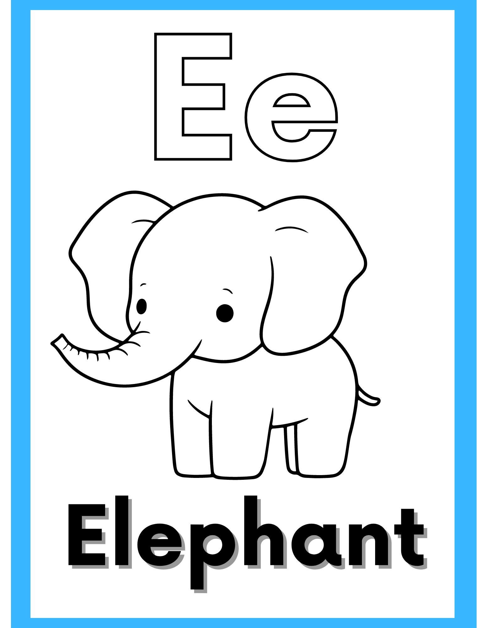 ABC Large Picture Toddler Coloring Printables, Alphabet Letters ...