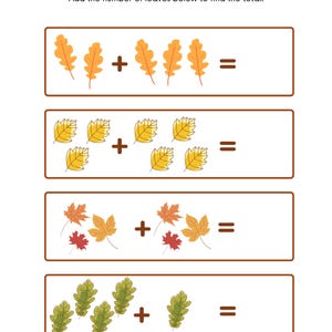 Printable Autumn Packet, 15 Pg Printable, Preschool, Kindergarten ...