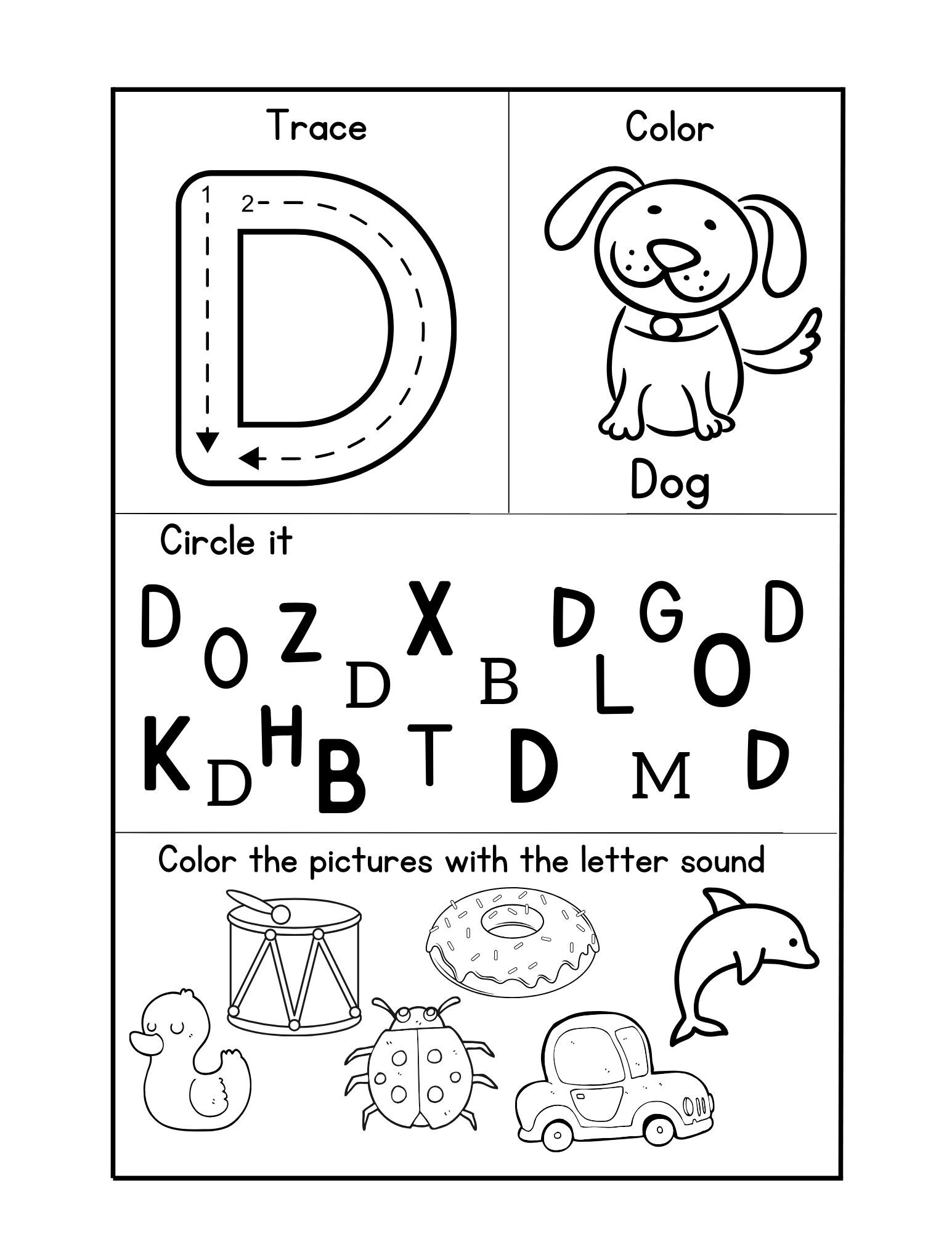 ABC 26 Page Alphabet Printable Phonics Worksheet, Preschool, Toddler ...