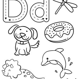 26 Printable ABC Tracing, Coloring Worksheets Preschool Kindergarten ...