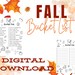 FALL Printable Bucket List, Autumn Bucket List, Fall Autumn Activities ...
