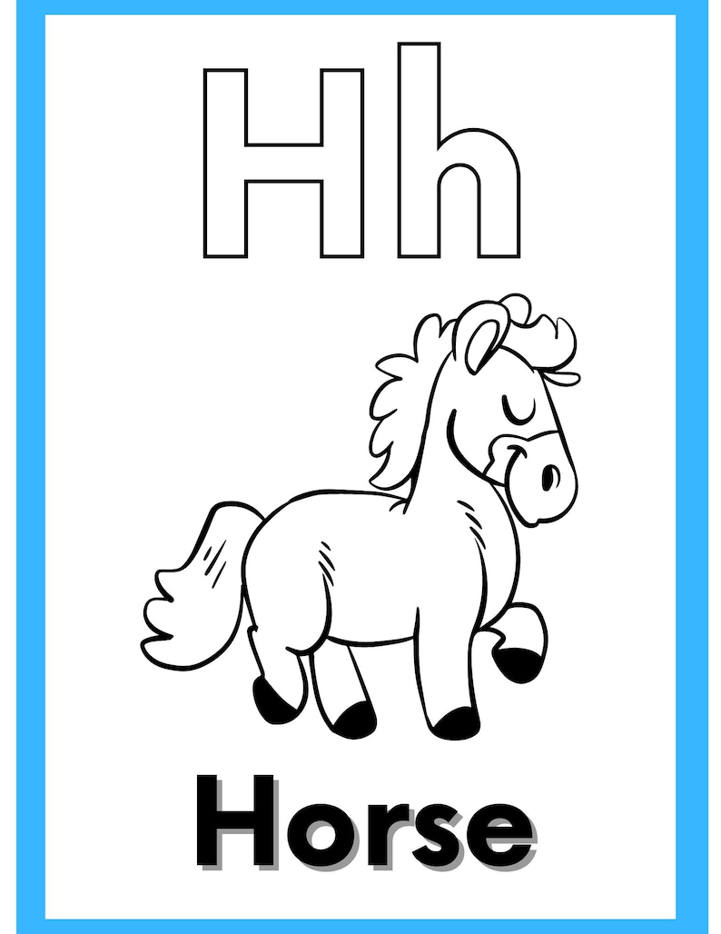 ABC Large Picture Toddler Coloring Printables, Alphabet Letters ...