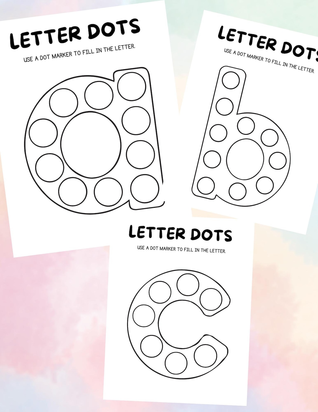 SIGHT WORDS 26 Pg Alphabet Dab a Letter, Kindergarten, Preschool, Pre-k ...