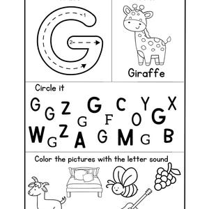 ABC 26 Page Alphabet Printable Phonics Worksheet, Preschool, Toddler ...