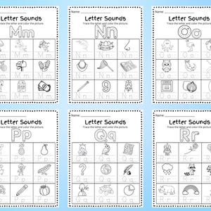 ABC 26 Page Alphabet Printable Phonics Worksheet, Letter Tracing ...