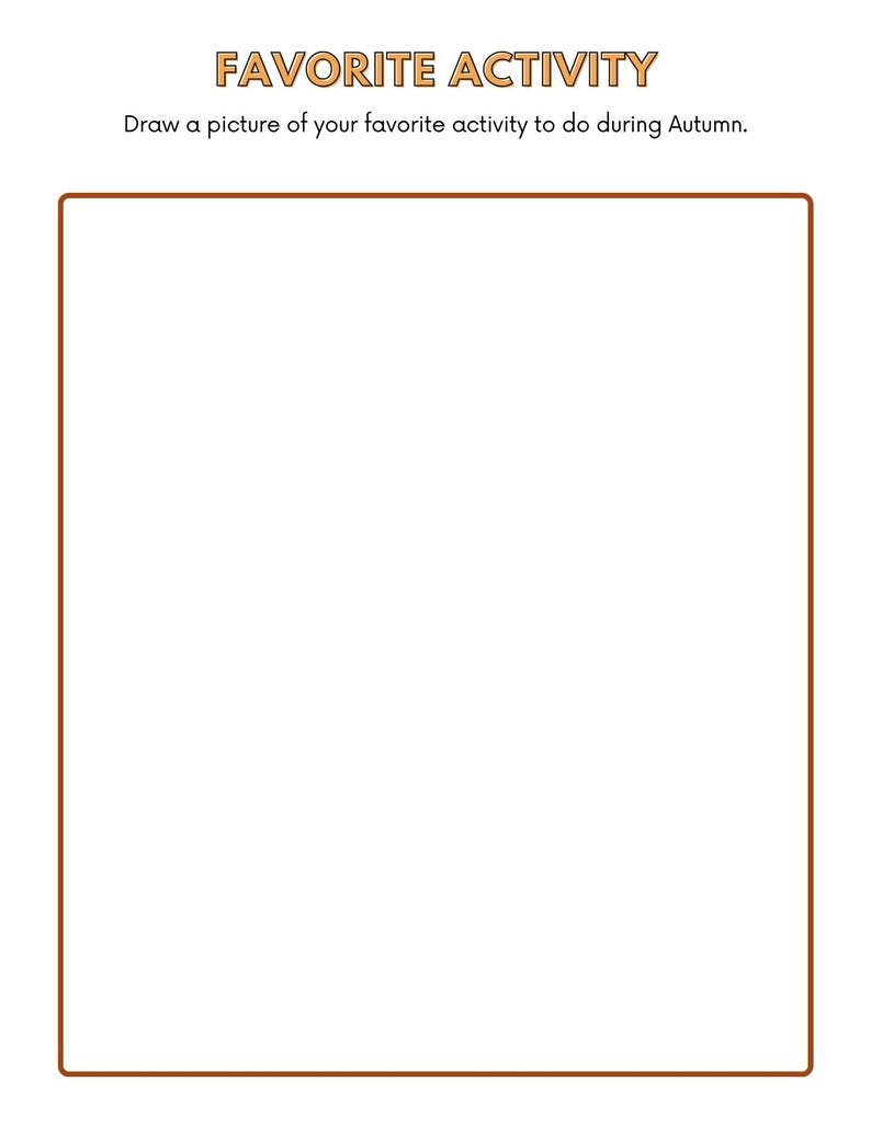 Printable Autumn Packet, 15 Pg Printable, Preschool, Kindergarten ...