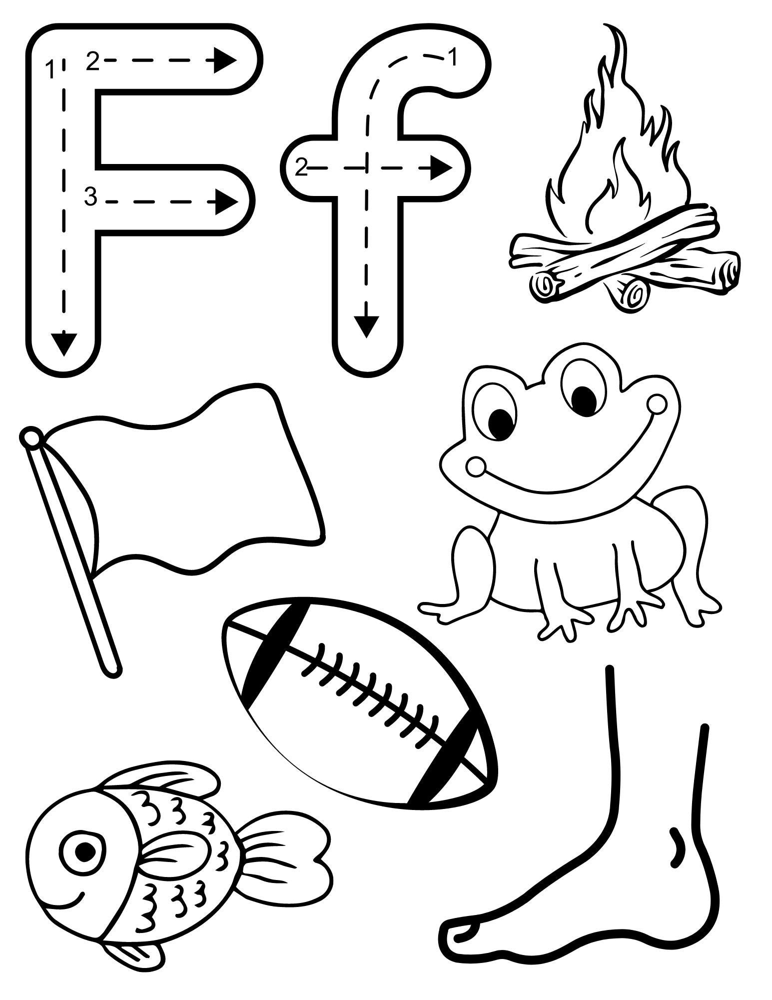 26 Printable ABC Tracing, Coloring Worksheets Preschool Kindergarten ...