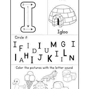 ABC 26 Page Alphabet Printable Phonics Worksheet, Preschool, Toddler ...