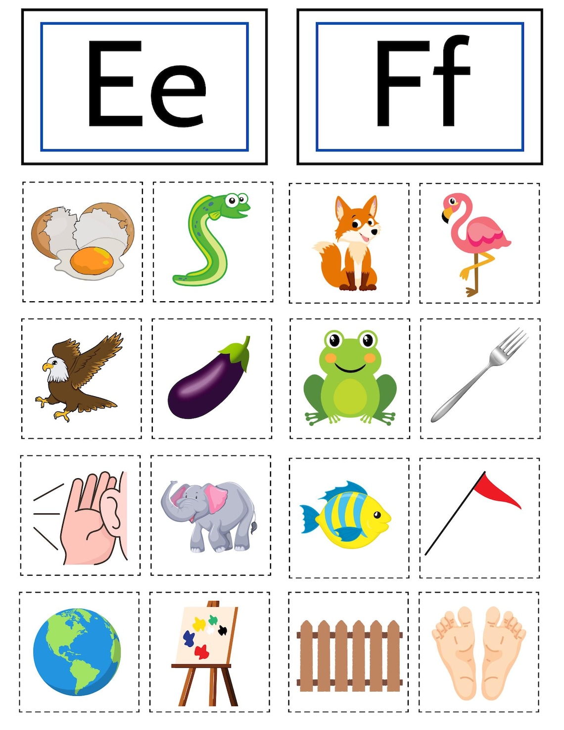 ALPHABET PHONICS Sorting, ABC Sound Matching Activity, Preschool ...
