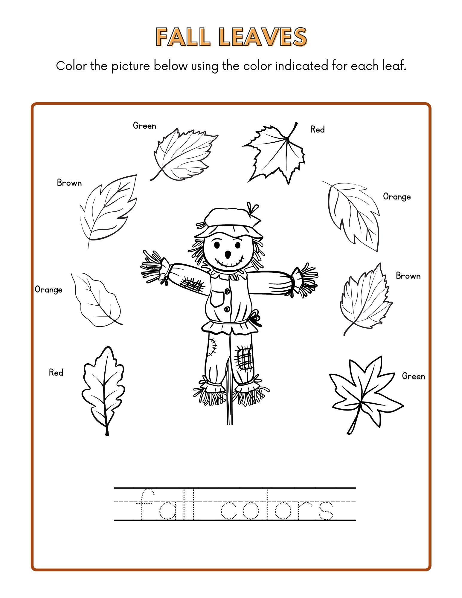 Printable Autumn Packet, 15 Pg Printable, Preschool, Kindergarten ...