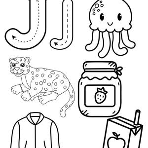 26 Printable ABC Tracing, Coloring Worksheets Preschool Kindergarten ...