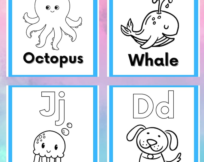 26 Printable ABC Tracing, Coloring Worksheets Preschool Kindergarten ...