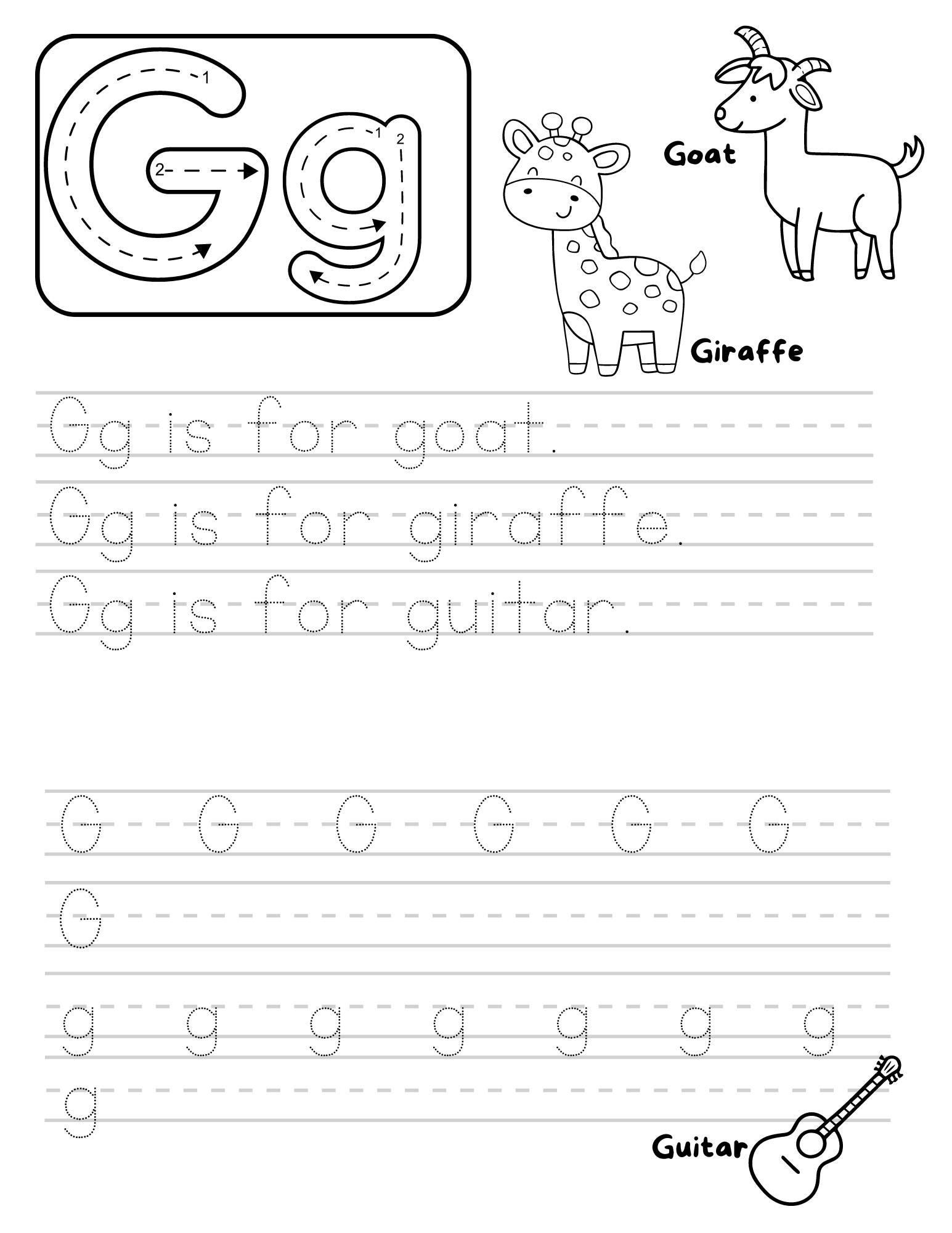 26 Printable ALPHABET & PHONICS Worksheets, Trace ABC, Preschool ...