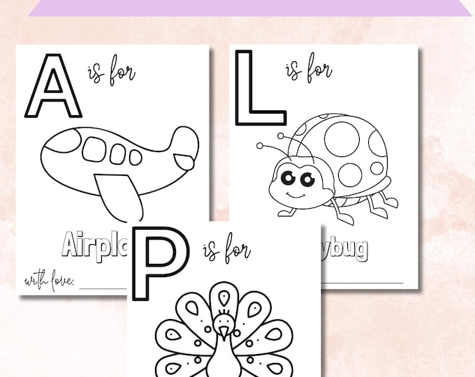 26 Printable ABC Tracing, Coloring Worksheets Preschool Kindergarten ...