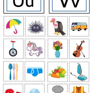 ALPHABET PHONICS Sorting, ABC Sound Matching Activity, Preschool ...
