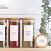 Modern Minimalist Label, Spice Labels, Pantry Labels, Pantry ...