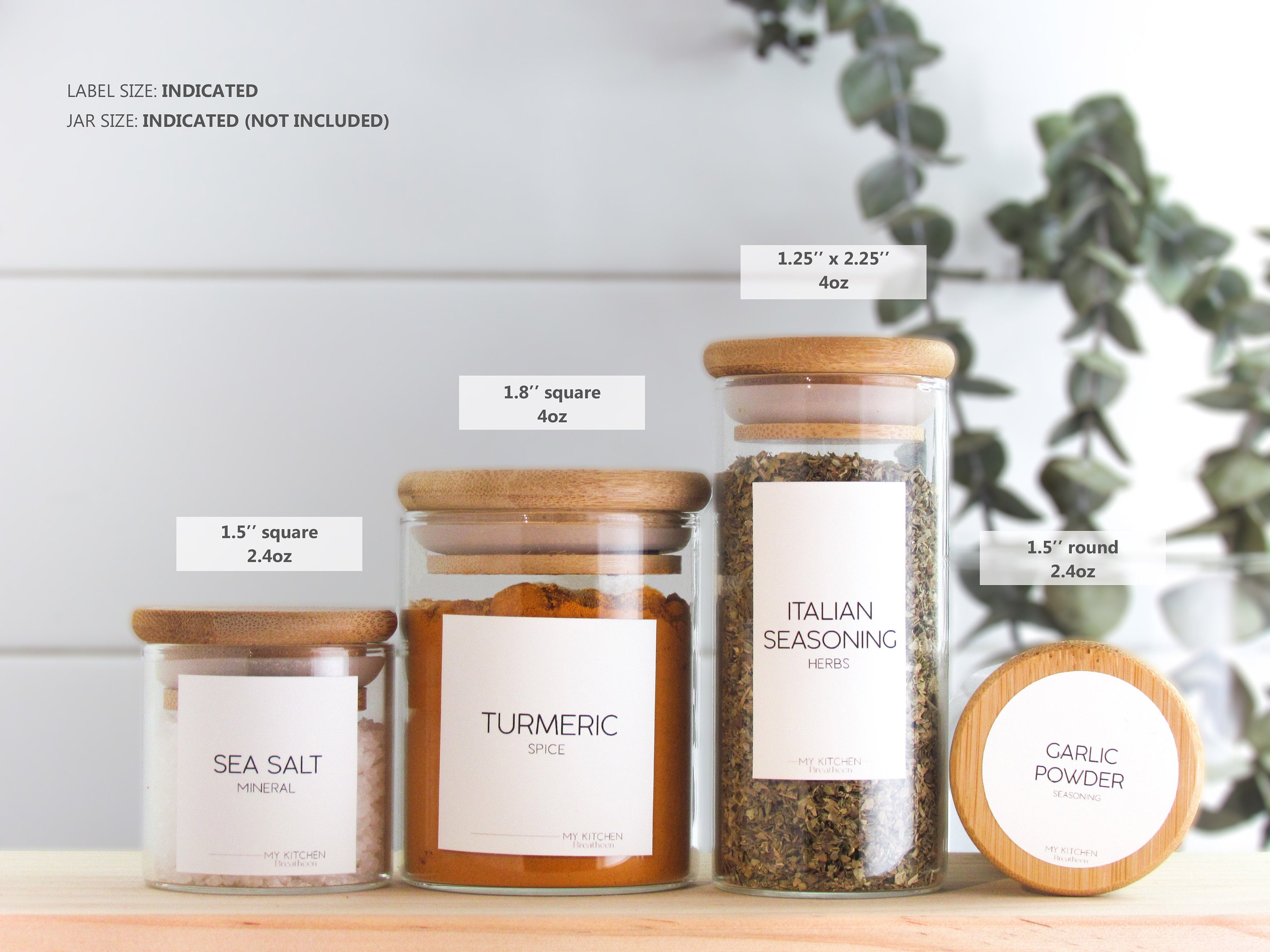 Modern Minimalist Label, Spice Labels, Pantry Labels, Pantry ...