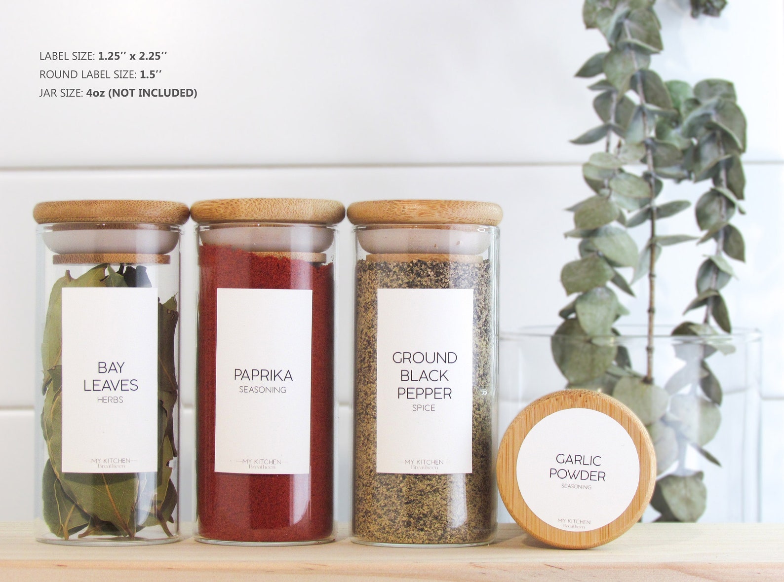 Modern Minimalist Label, Spice Labels, Pantry Labels, Pantry ...