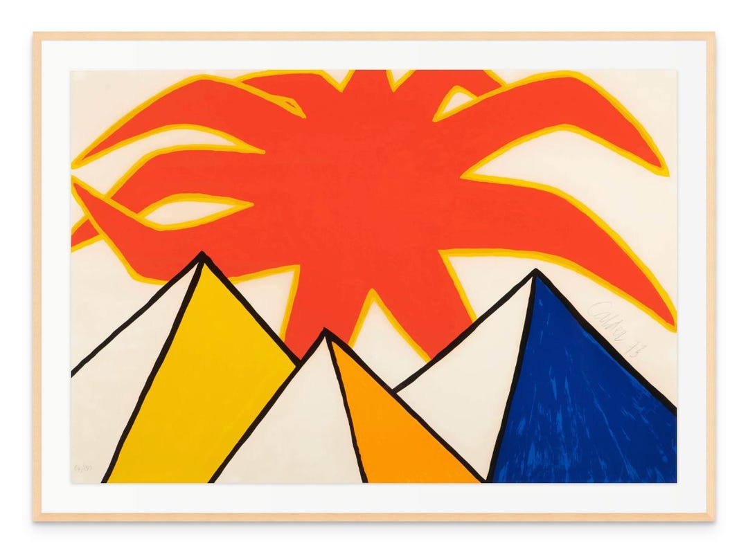 Alexander Calder, Sun and Pyramids, 1973 - Etsy