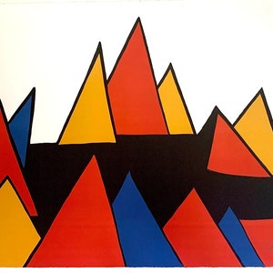Alexander Calder "the Red Pyramid", Also Referred to as "mountains ...