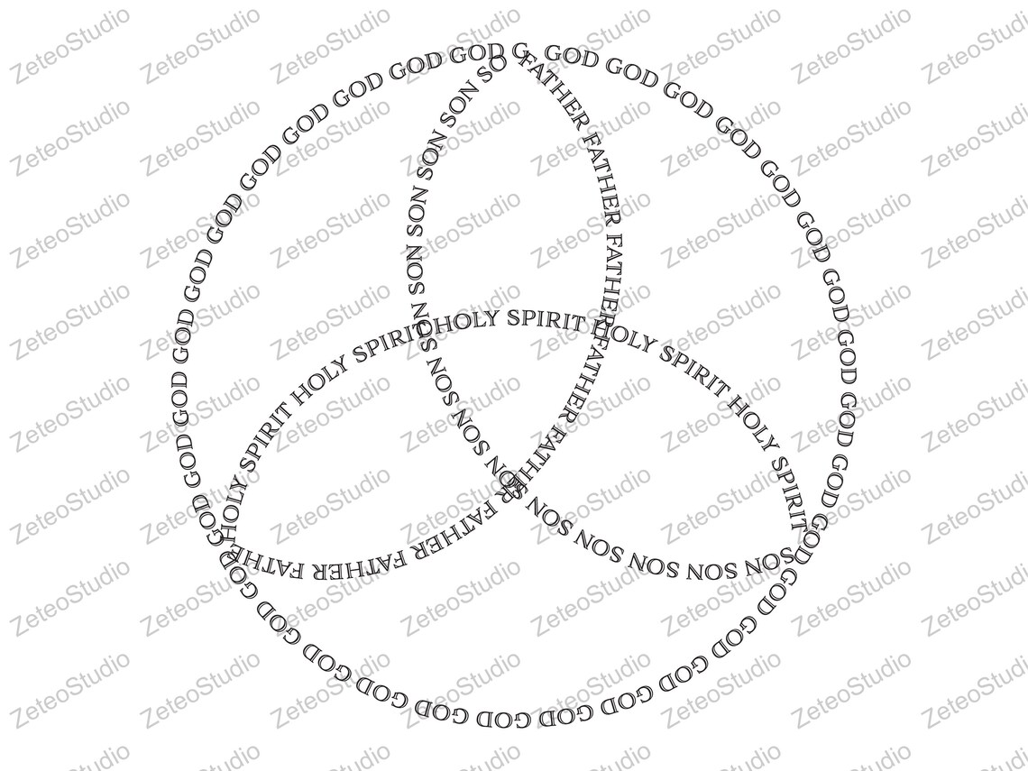 Trinity Symbol, SVG File, PNG Graphic, Christian, Instant Digital ...