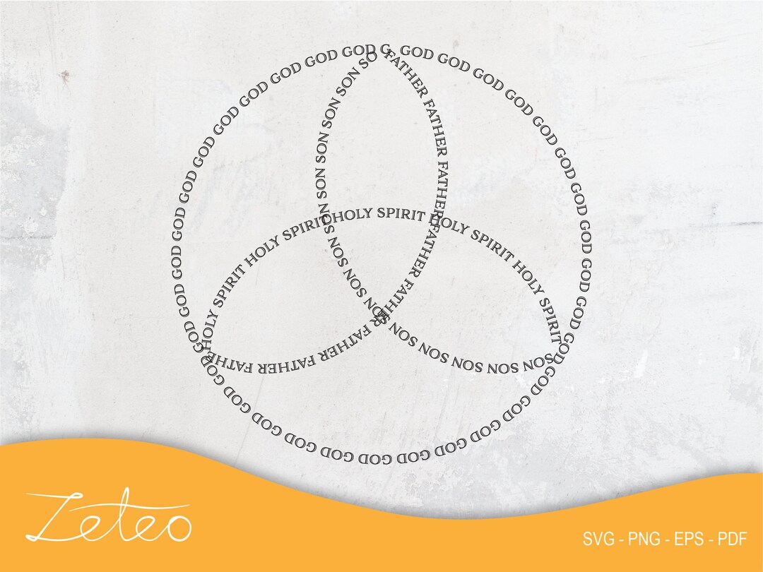 Trinity Symbol, SVG File, PNG Graphic, Christian, Instant Digital ...