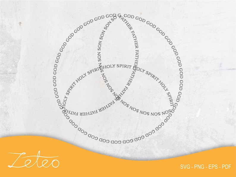 Trinity Symbol, SVG File, PNG Graphic, Christian, Instant Digital ...