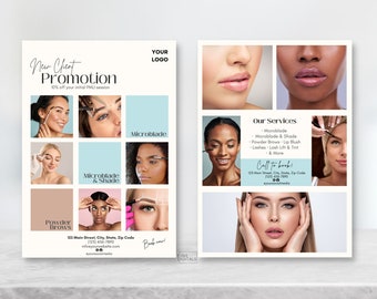 PMU Template Flyer Permanent Makeup Editable Flyer Beauty - Etsy
