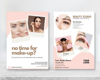 PMU Template Flyer Permanent Makeup Editable Flyer Beauty - Etsy