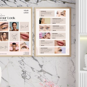 PMU Template Flyer Permanent Makeup Editable Flyer Beauty - Etsy