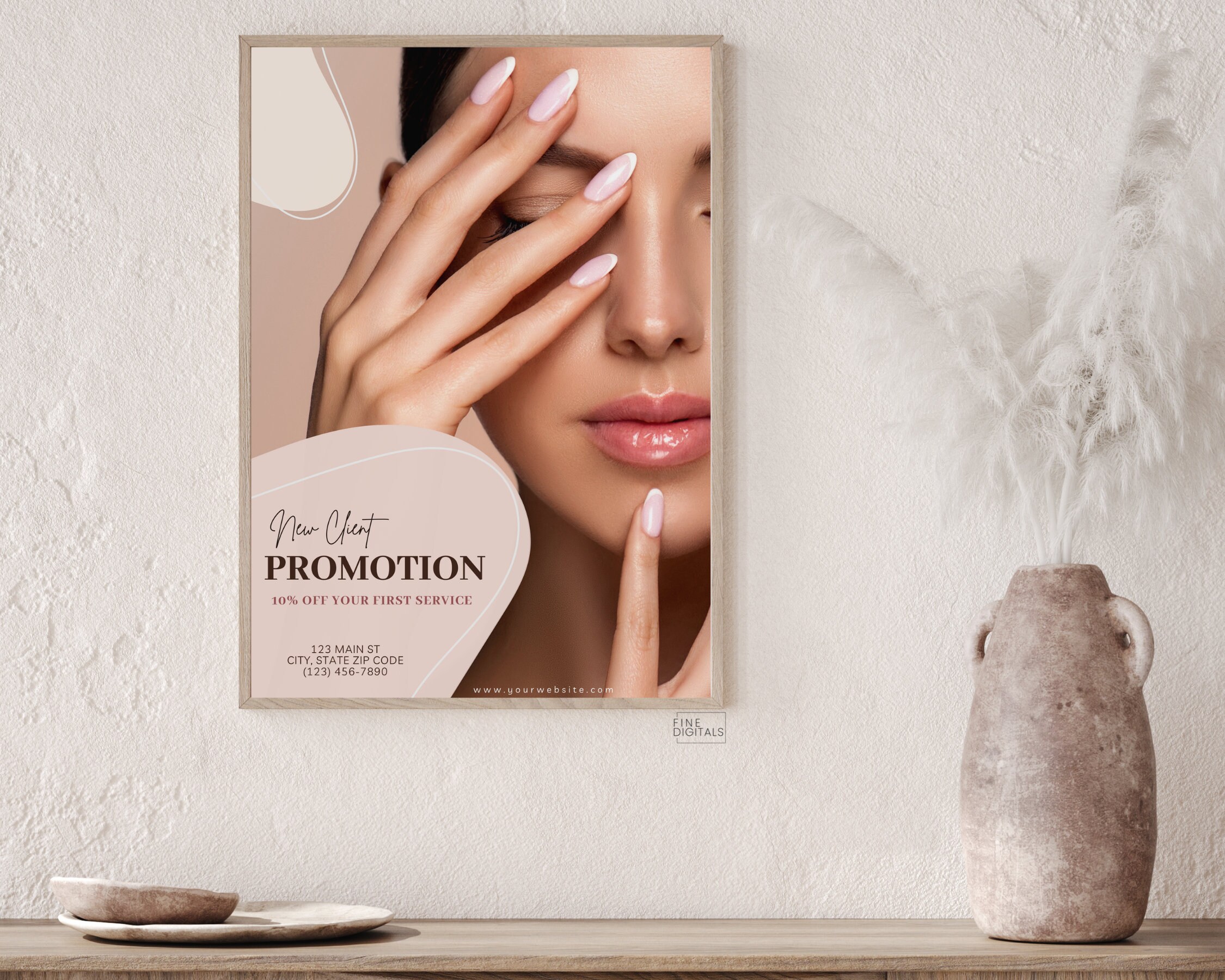 Beauty Salon Editable IG Template | Salon Promotion Flyer | Spa Nail ...