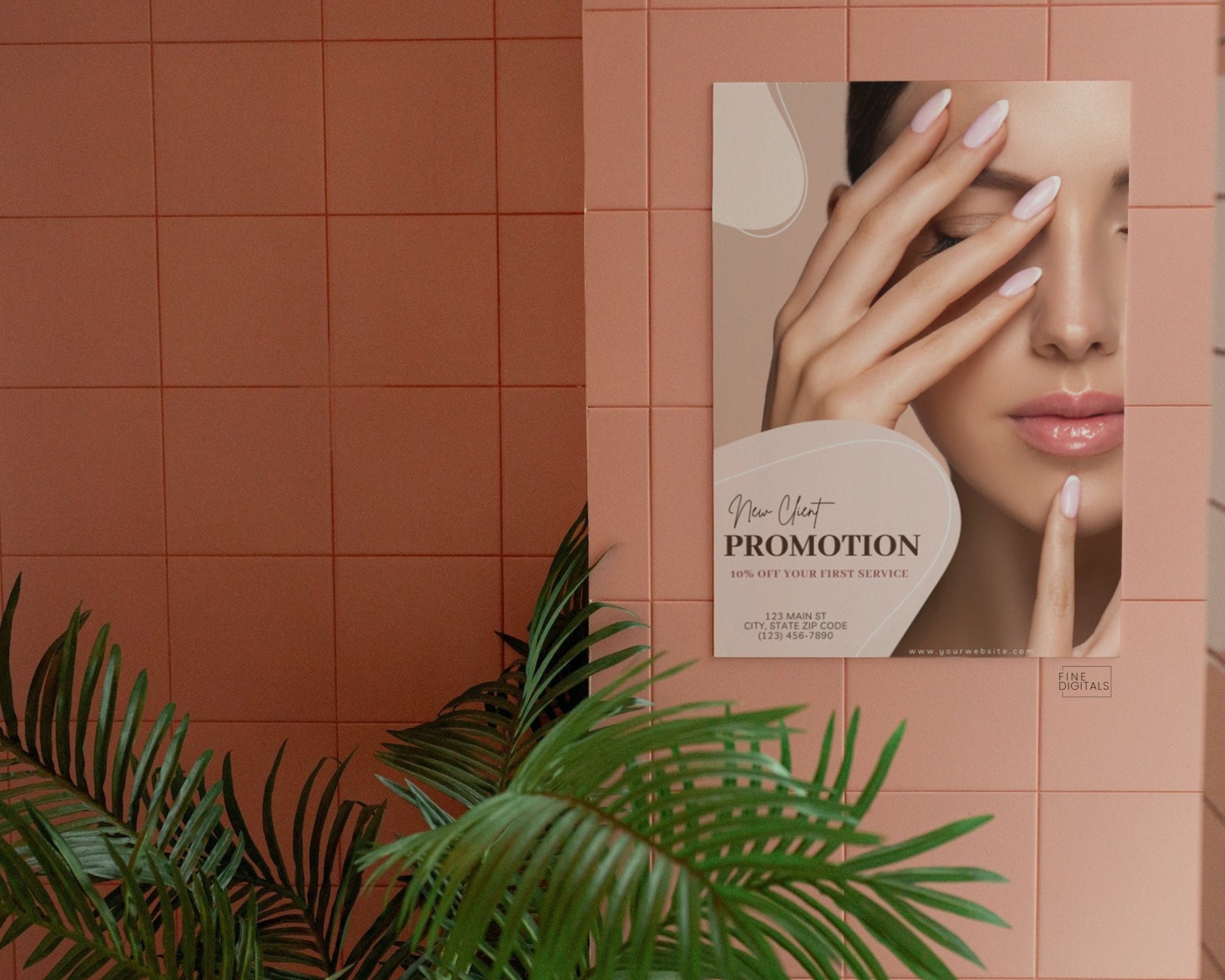 Beauty Salon Editable IG Template | Salon Promotion Flyer | Spa Nail ...