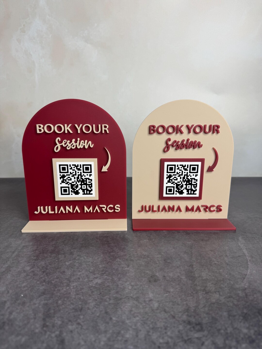 Custom Acrylic QR Code Sign | Business Appointment Display - Etsy