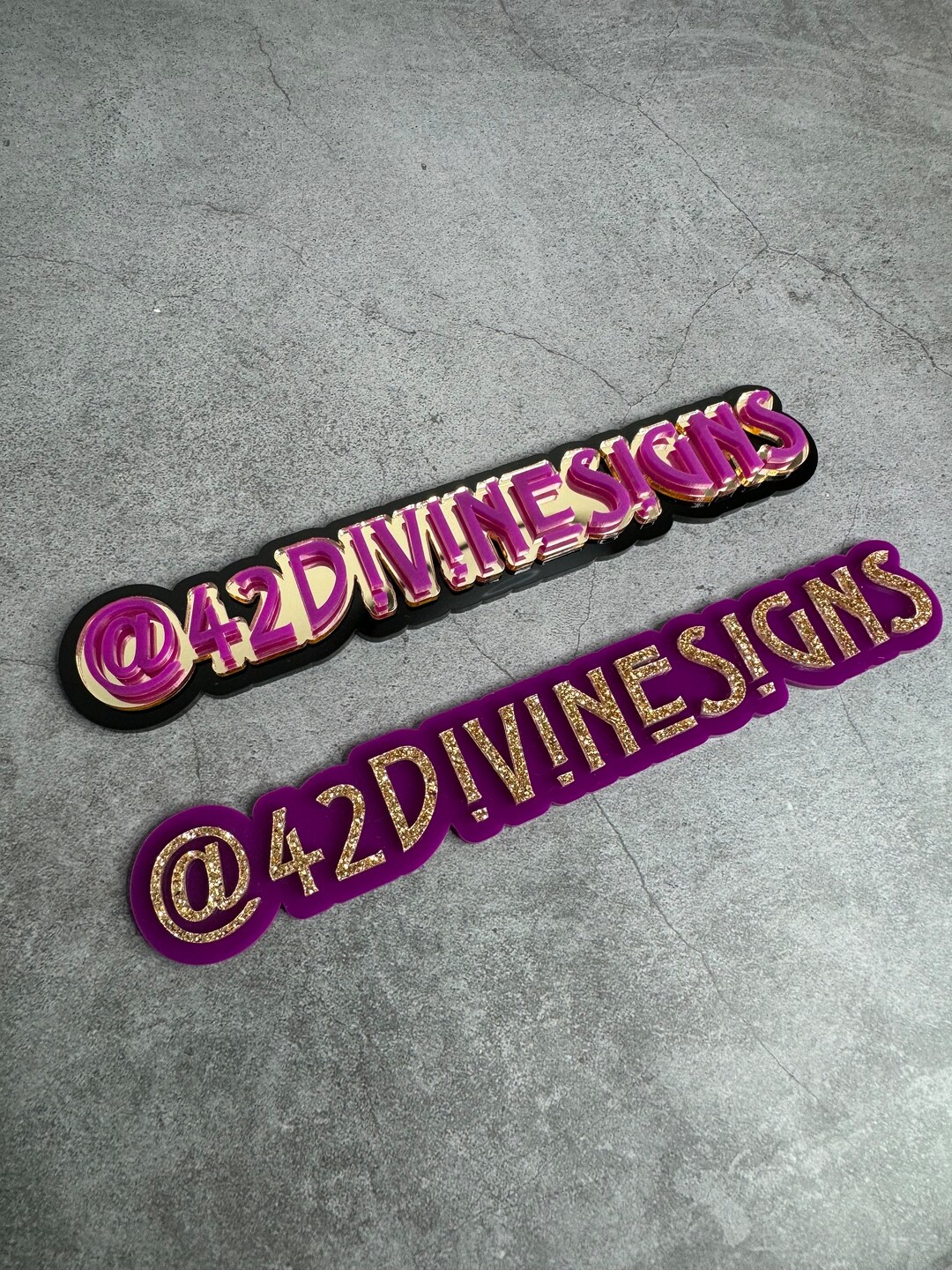 Acrylic Watermark Sign Physical Signage Business Logo Double Layer ...