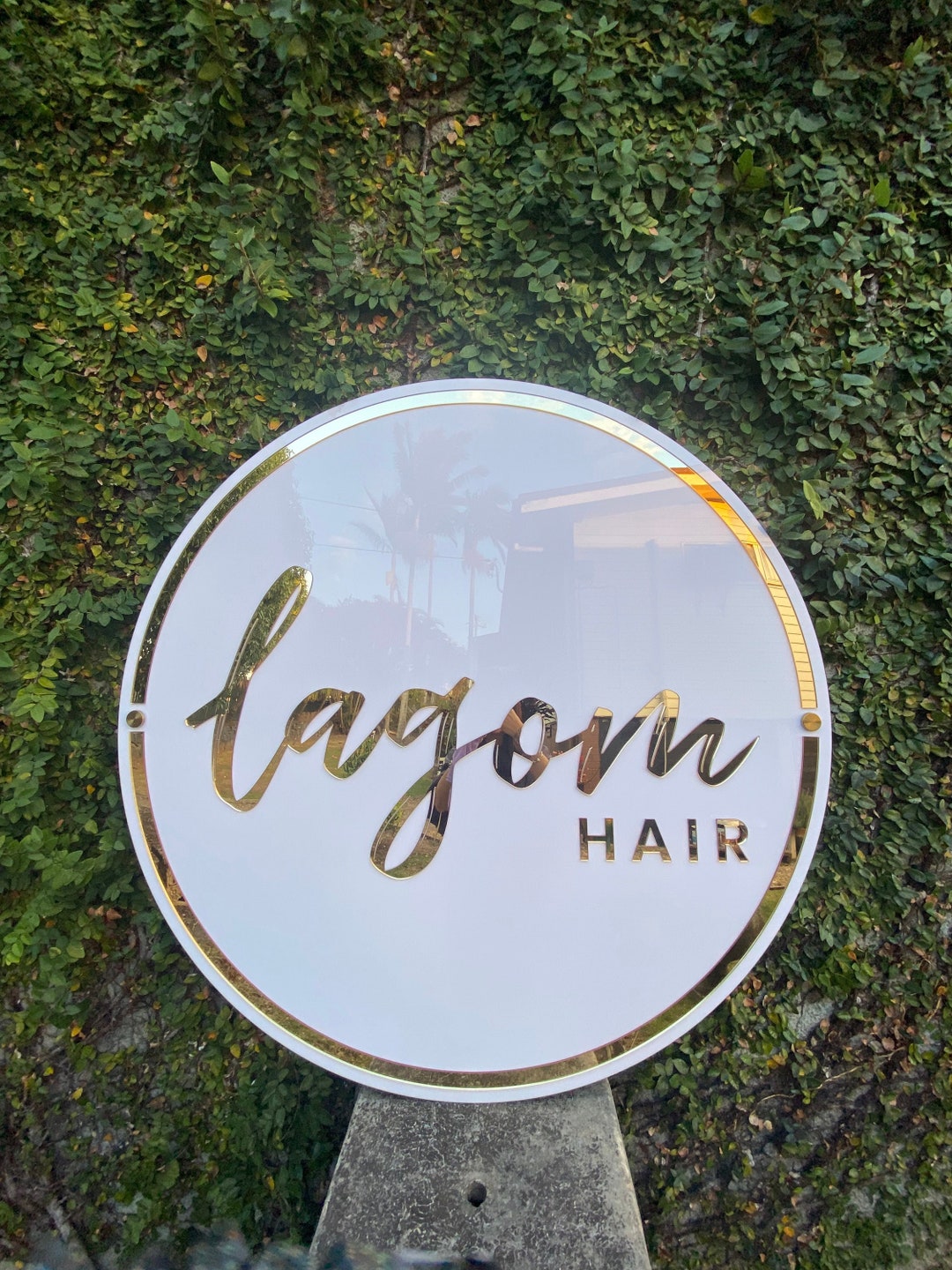 Acrylic 3D Business Sign | Logo | Wall Mount | Custom | Office | Salon ...