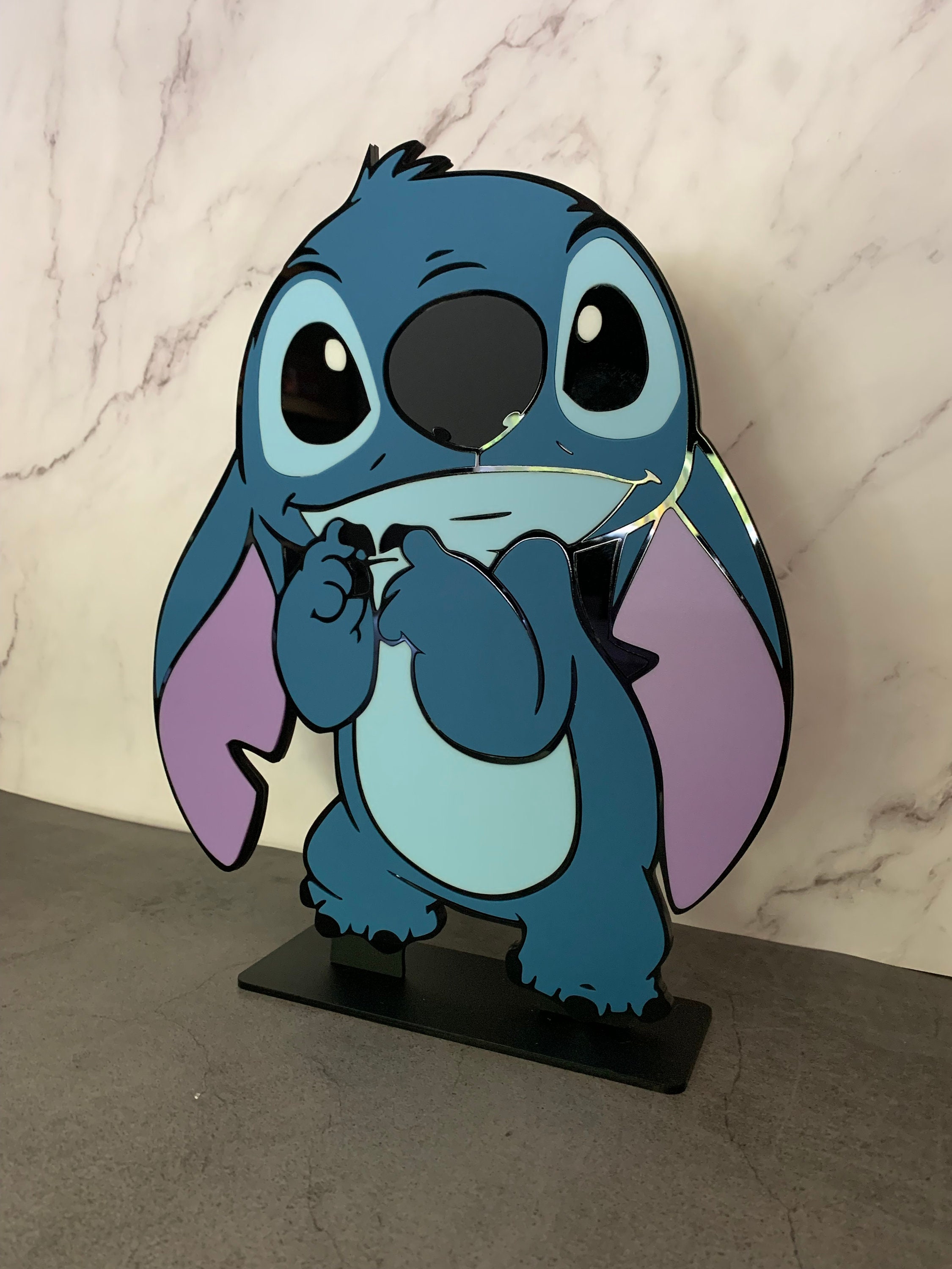 Stitch Acrylic 3D Standing Sign Lilo & Stitch Disney Kids Room ...