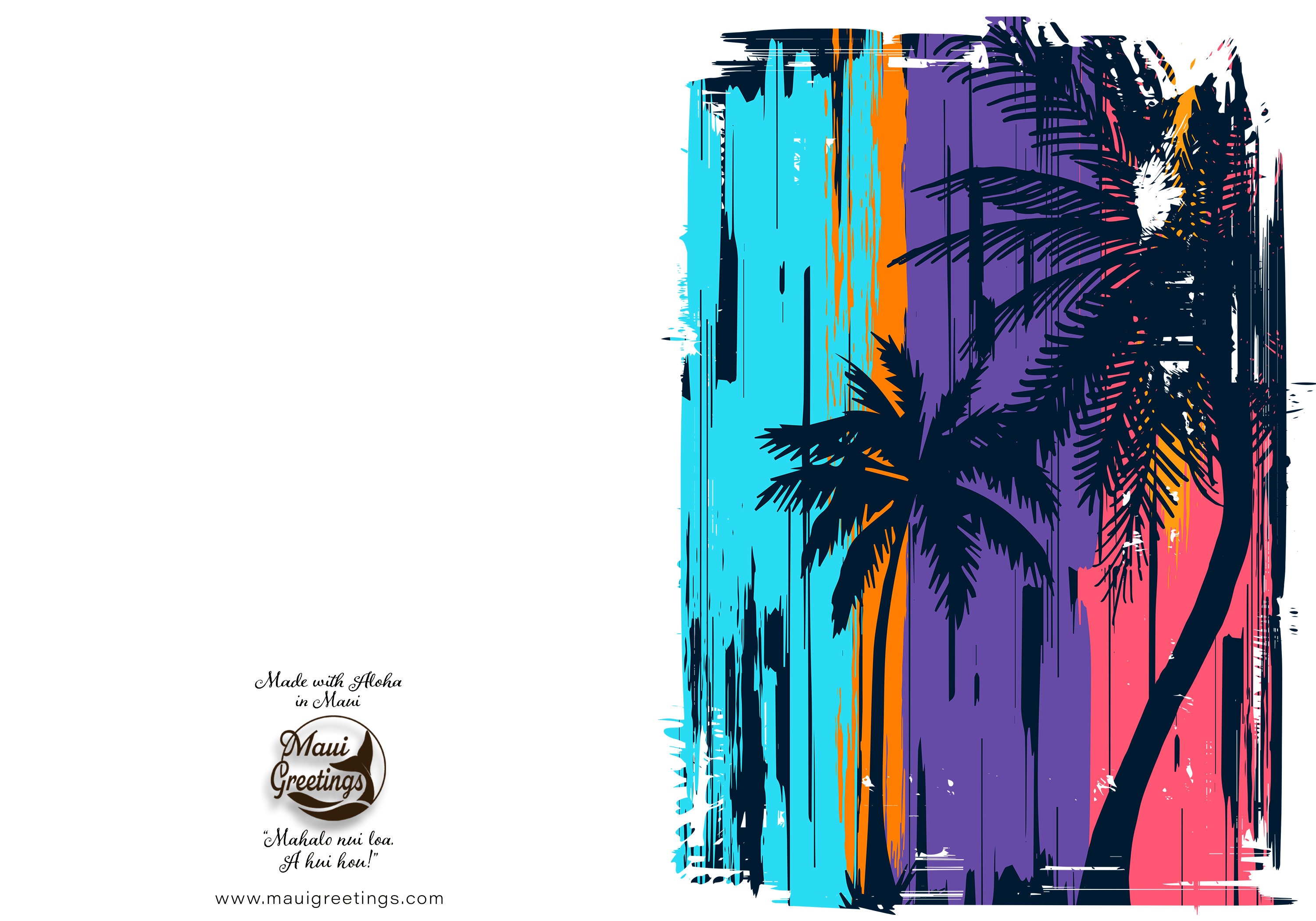 Retro 80s Palms Design - Etsy