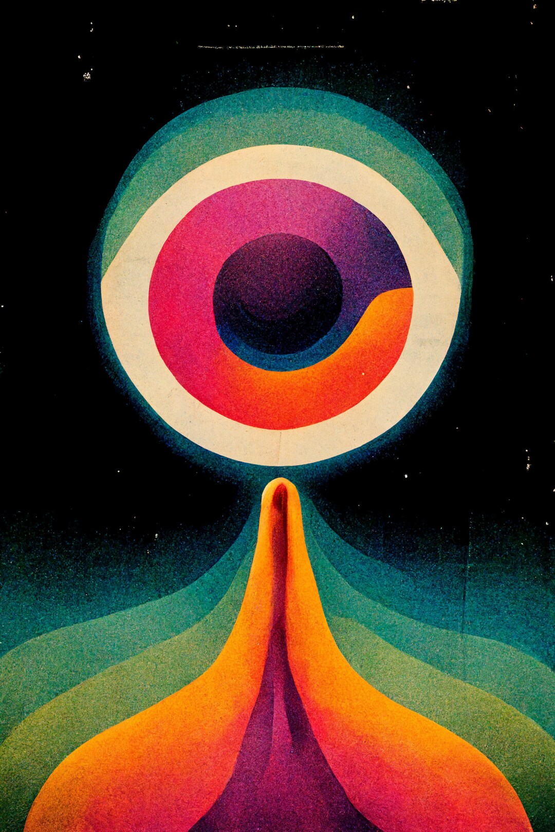 Dope Psychedelic Eye in the Sky Poster. 1960's Dream, One of a Kind ...