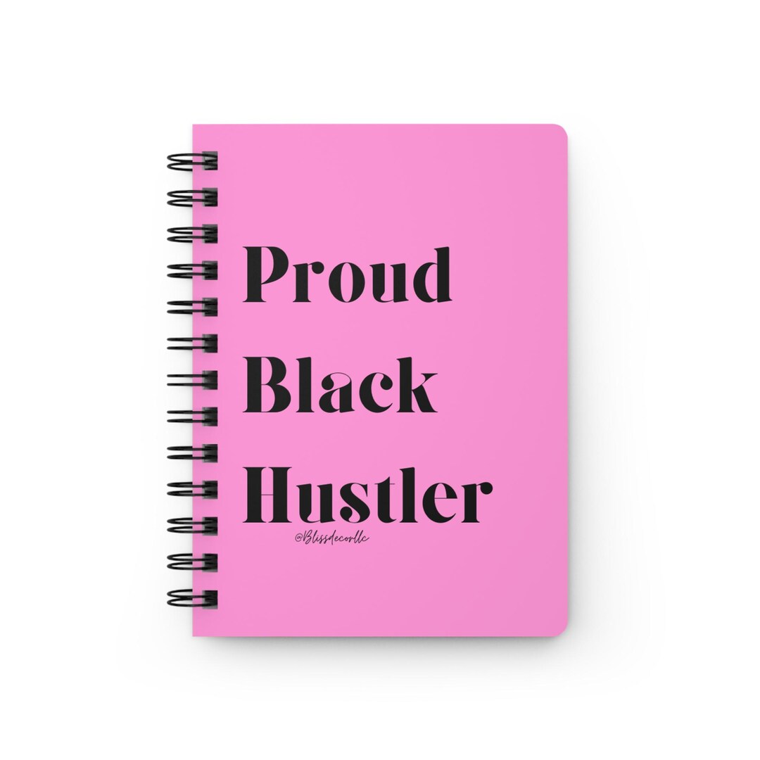 Proud Black History Edition Spiral Bound Journal - Pink Journal ...