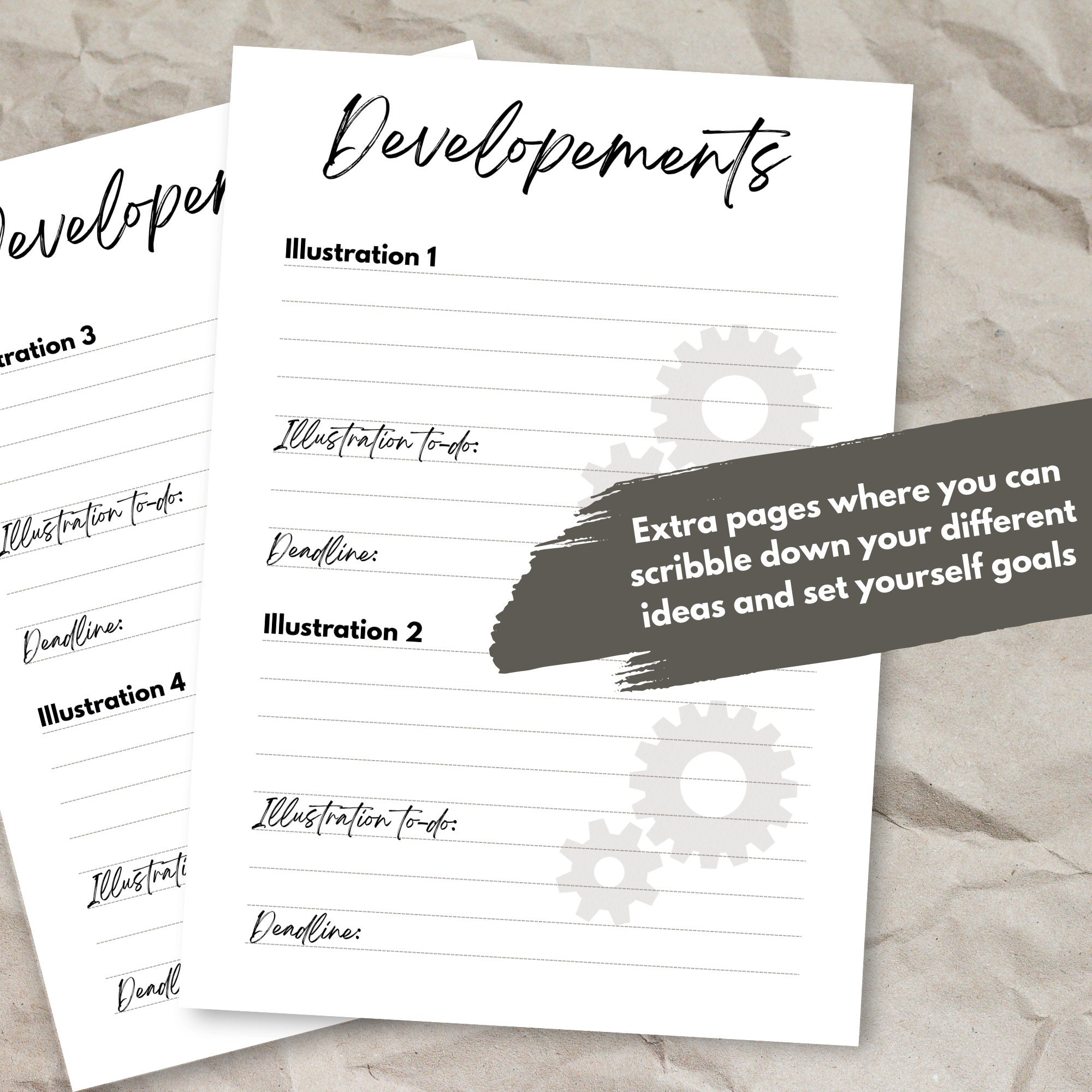 Printable Project Brief, Illustration Brief, Planner, Art Project ...