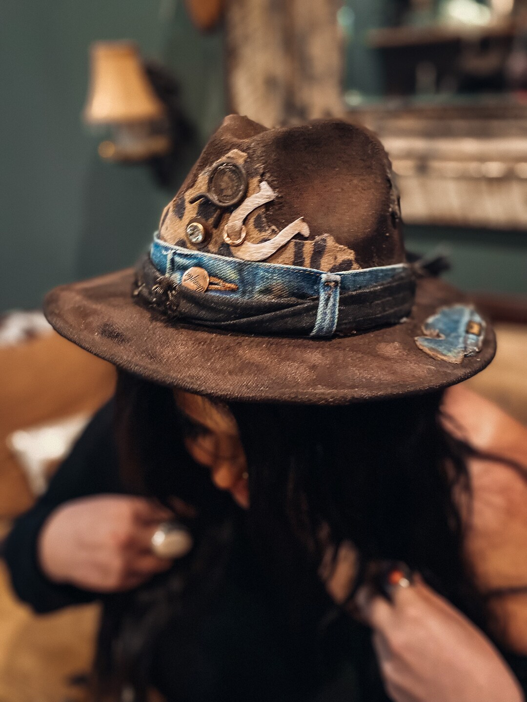 Drew- Handmade Custom Suede Hat - Etsy