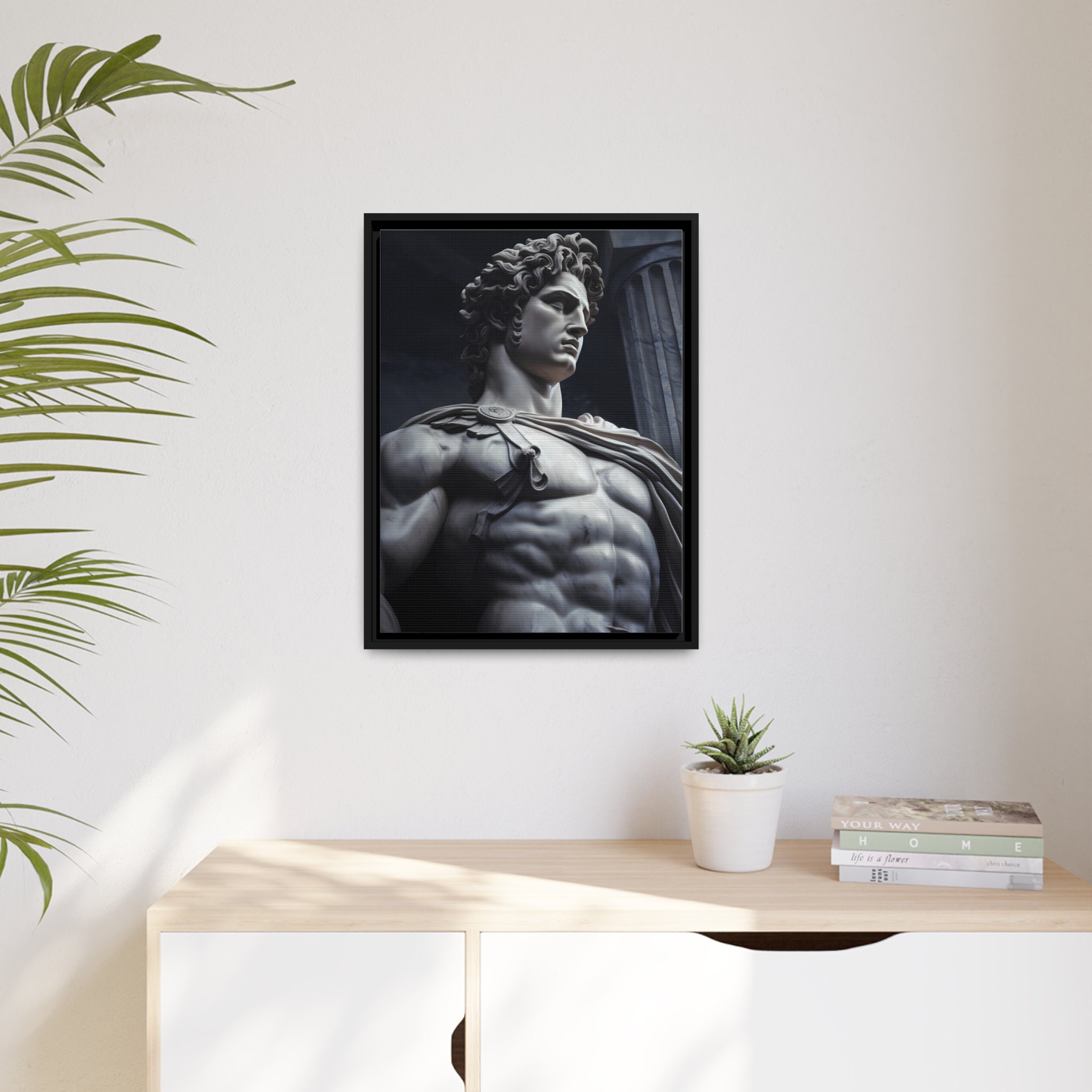 Alexander the Great Marble Statue Wallpaper 32x48 Gallery Canvas Art ...