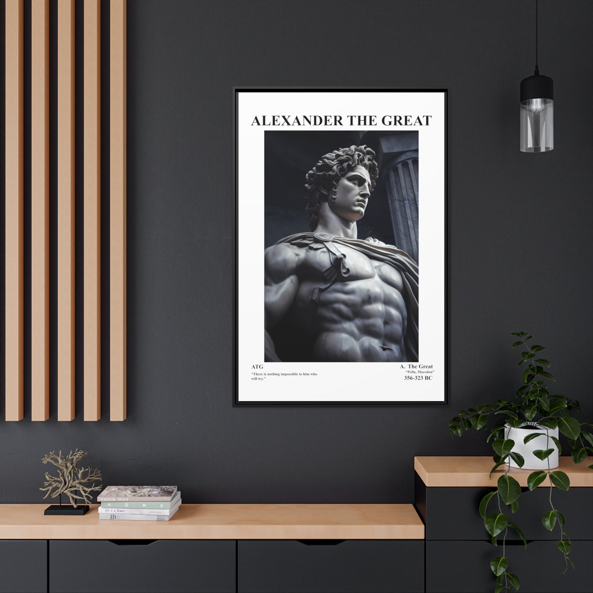 Alexander the Great Marble Statue Gallery Canvas Art Wall Art Wall ...