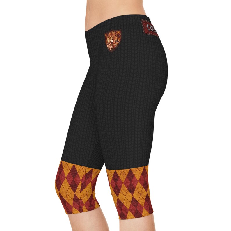 Wizarding World Courageous Lion Women's Capri Leggings Cozy, Stylish ...