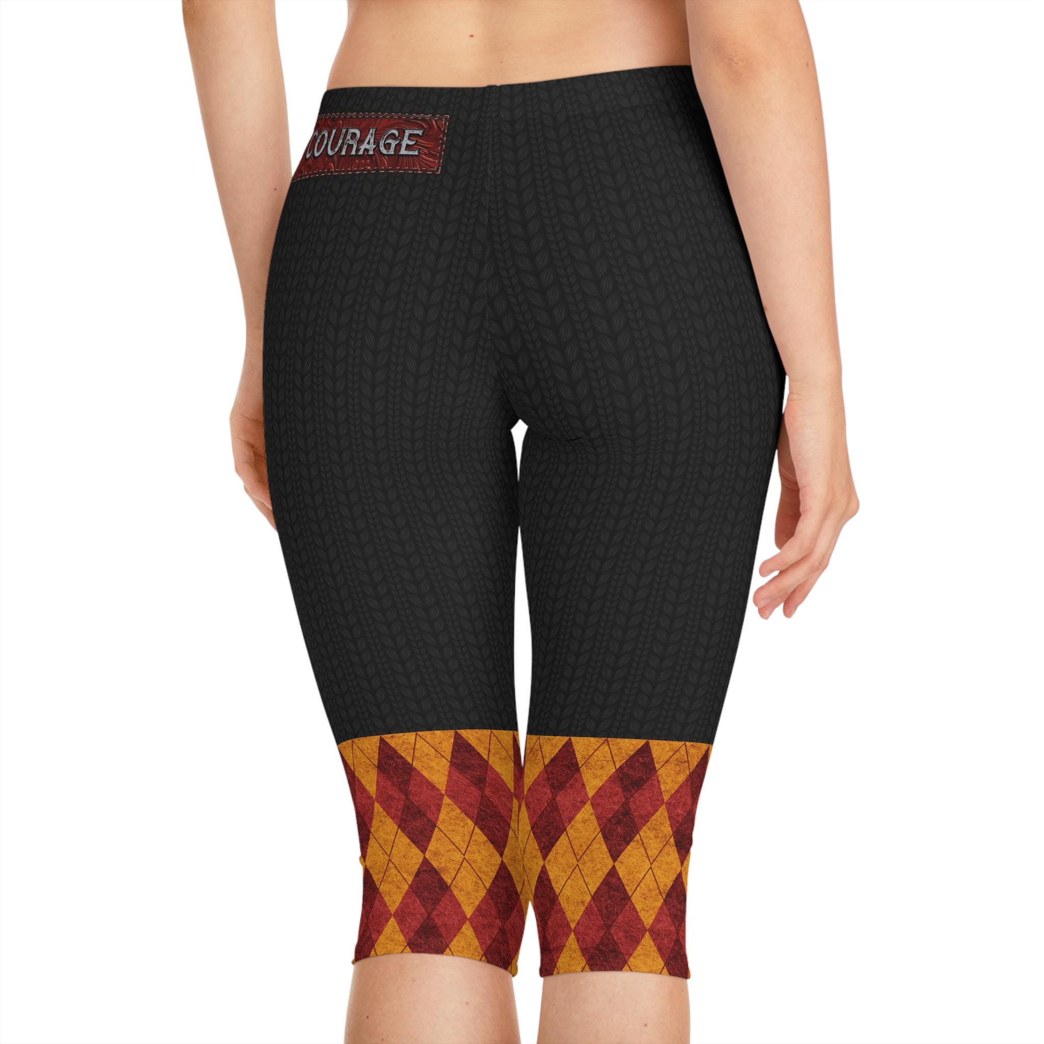 Wizarding World Courageous Lion Women's Capri Leggings Cozy, Stylish ...